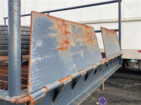 38 Pmc Steel Industrial Loading Ramp With Dolly Legs And Wheels