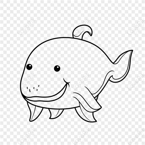 흑백 색칠 페이지의 사랑스러운 만화 고래 개요 스케치 드로잉 벡터라인 아트선 그리기 Png 일러스트 무료 다운로드 Lovepik