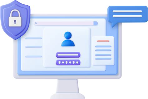 3d Login And Password Concept 38941934 Png