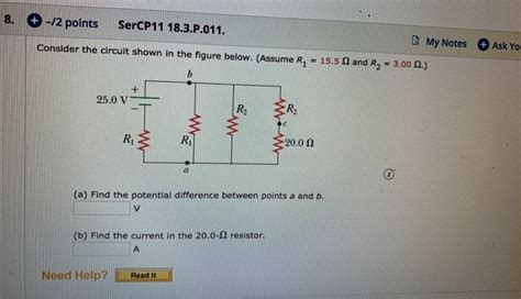 Solved B 12 Points Sercp11 18 3 P 011 My Notes Ask Yo