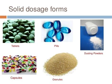 Solid Dosage Forms