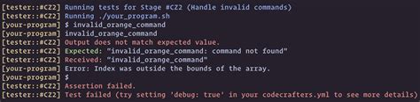 Echo Command Failing When Run The Test Bug Reports Codecrafters