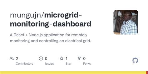 Github Mungujn Microgrid Monitoring Dashboard A React Node Js Application For Remotely