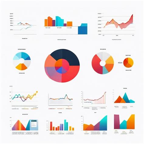 A Collection Of Graphs And Charts With A Chart That Says Quot Graph Quot Premium Ai Generated