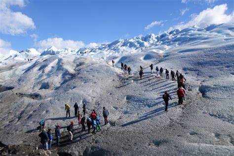 Glacier Trekking In Patagonia Editorial Image Image Of Leading