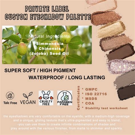Talc Free Eyeshadow Palette Customizable And Vegan