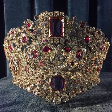 Queen Thereses Ruby And Spinel Diadem Royal Jewelry Royal Crown Jewels Royal Jewels