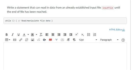 Solved Write A Statement That Can Read In Data From An Chegg Com