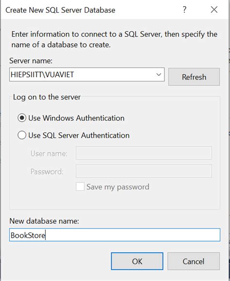 Các thao tác cơ bản với cơ sở dữ liệu và bảng trong SQL Server