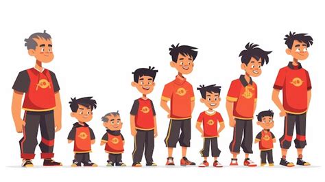 Premium Photo Asian Man Lifespan Cycle From Infant To Old Age Concept