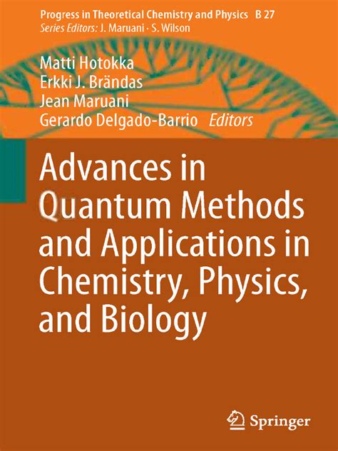 progress in theoretical chemistry and physics 27 brian sutcliffe r