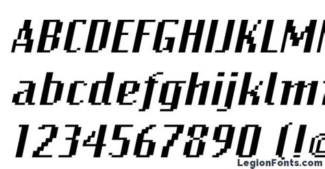 Bitmapwide Italic Font Download Free Legionfonts