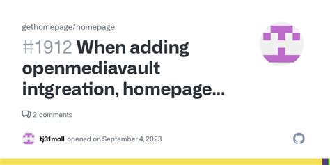 When Adding Openmediavault Intgreation Homepage Shows A Missing