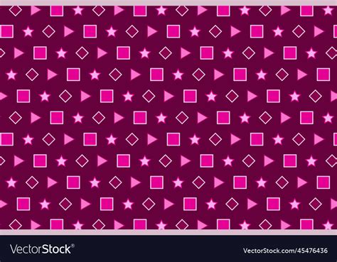 Pattern With Geometric Elements In Pink Tones Vector Image