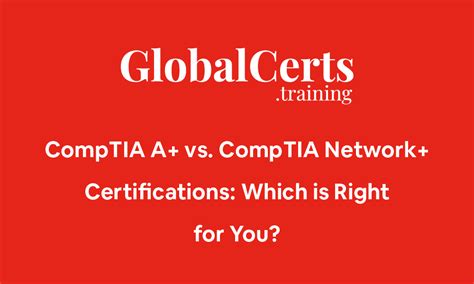 CompTIA A Vs Network Certifications Which Is Right For You