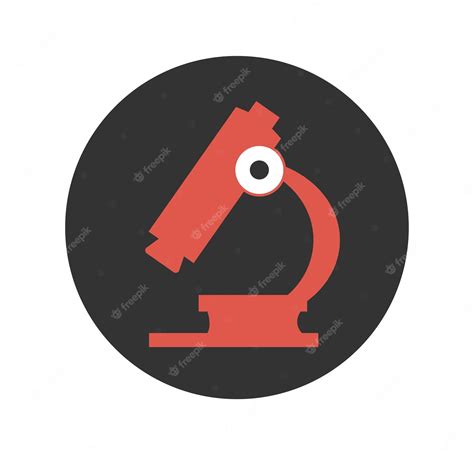 Premium Vector Microscope In Lab Icon