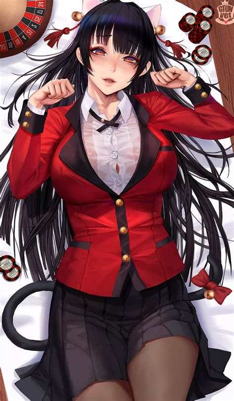 Anime Jabami Yumeko Gtunver Anime Girls Kakegurui P Vertical Phone Hd Wallpaper