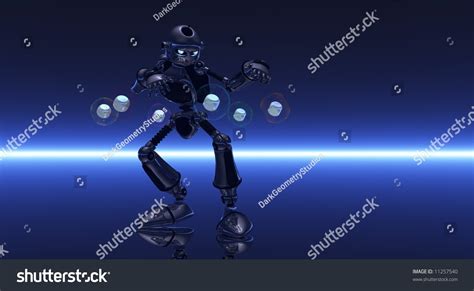 Robot Mage Summons Technology Hires Blue 스톡 일러스트 11257540 Shutterstock