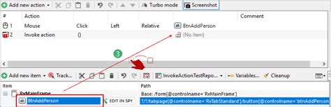 Invoke Actions Ranorex Studio