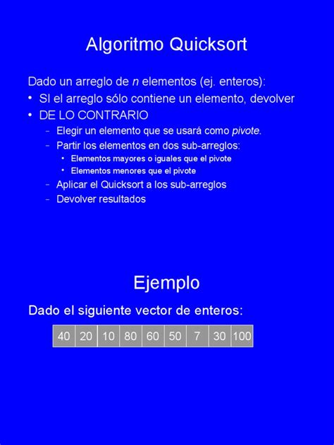 Quicksort Explicado Pdf Datos Informática Teórica