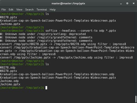 Libreoffice Command Line Convert Multiple Files Pptx To Odp