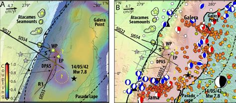 Spatial Distribution Of A Interseismic Coupling Along The Interplate Download Scientific