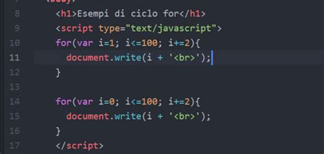 Ciclo For In Javascript Esempi Sul Ciclo For Javascript Cicli