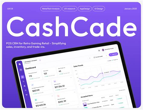 CashCade POS CRM UX UI Design 1 Images Behance