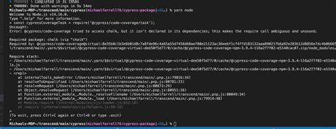 [yarn v2 berry] chalk belongs in regular dependencies not