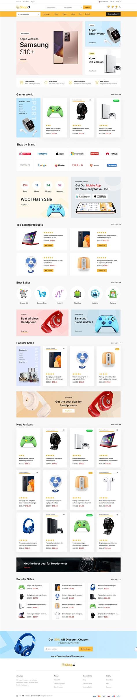 Shopo Tailwind React Ecommerce Template