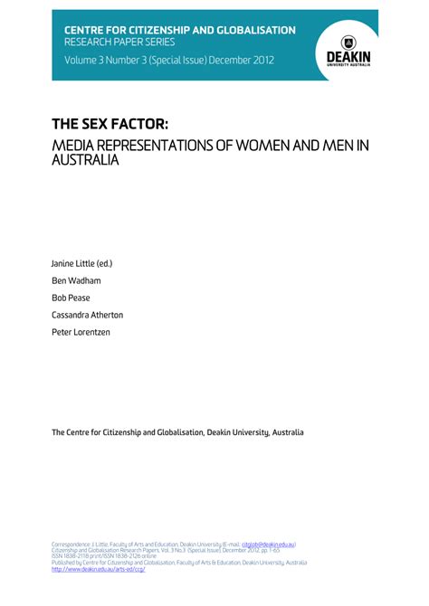 Pdf The Pact Sex Skype And The Bonds Of Men