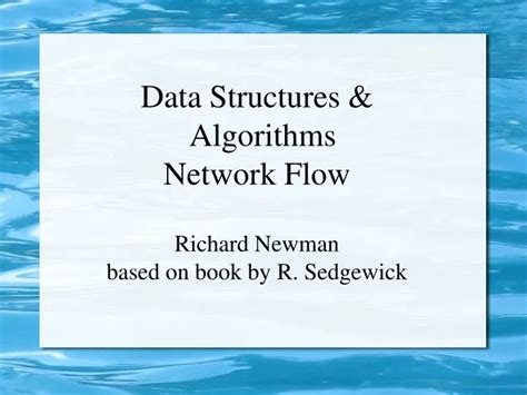 Ppt Data Structures And Algorithms Network Flow Powerpoint Presentation