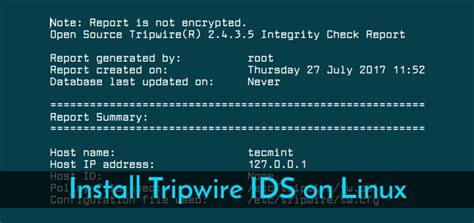 how to install tripwire ids intrusion detection system on linux