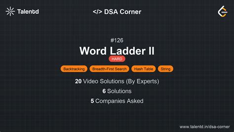 Word Ladder II - DSA Problem | Talentd