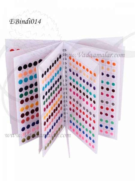 Beautiful Bindi Book Multi Colour Sticker Bindis And Different Design