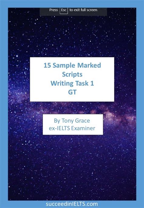 sample marked scripts succeed in ielts with tony