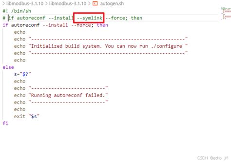 Modbus库 Libmodbus 3110 笔记系列二 编译autogensh报错running Autoreconf Failed Csdn博客