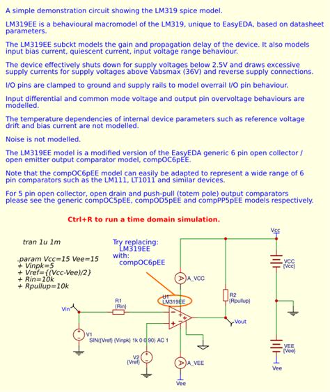 The EasyEDA LM319 Spice Models OSHWLab