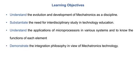 Introduction To Mechatronics Sensors And Transducers Pptx
