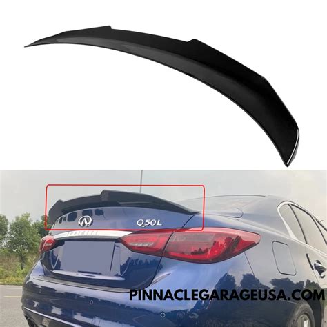 2014 2018 Infiniti Q50 Psm Style Rear Trunk Spoiler Pinnacle Garage Usa