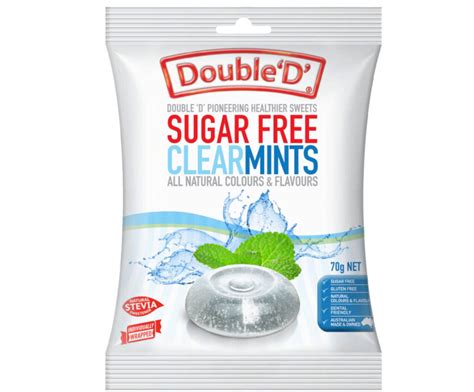Double D Sugar Free Clear Mints 70gm Lolliesnz