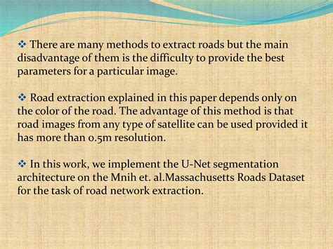 Road Network Extraction Using Satellite Imagery Pptx