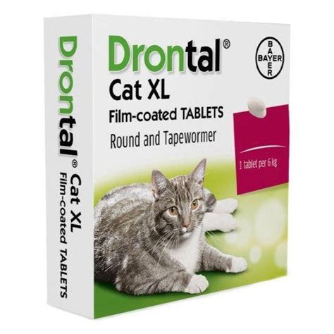 Drontal Cat Xl Wormer Tabletspet Medicinebayerdrontal Cat Xl Wormer Ta
