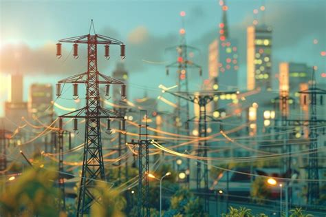 Premium Photo Smart Energy Grid Powered By G For Efficient Dist