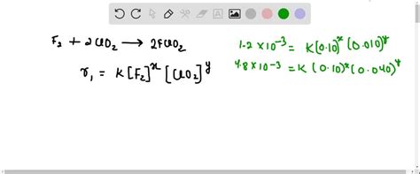 solved consider the reaction f2 g 2clo2 g → 2fclo2 g use the data