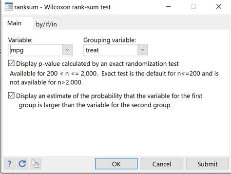How To Perform A Mann Whitney U Test In Stata