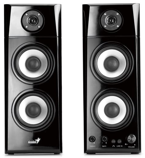 Genius SP-HF1800A v2, aktivní 2.0 reprosoustava k PC, 60W, černá ...