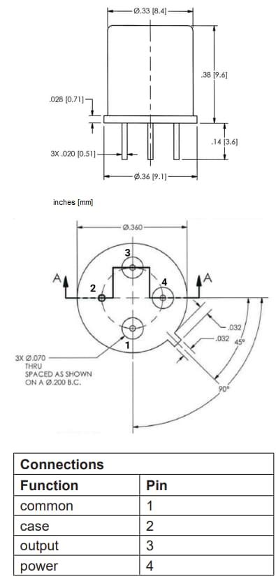 Lvep To5 Embedded Accelerometers Amphenol Wilcoxon Mouser