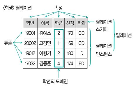 Db 관계형 데이터베이스 용어 정리 Db 관계형 데이터베이스 용어 정리