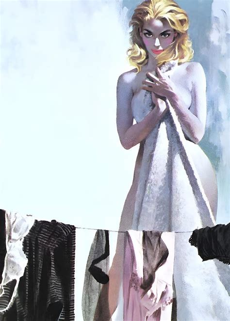 Sexy Blonde In Bath Pulp Drawing By Charlie Mackesy Fine Art America